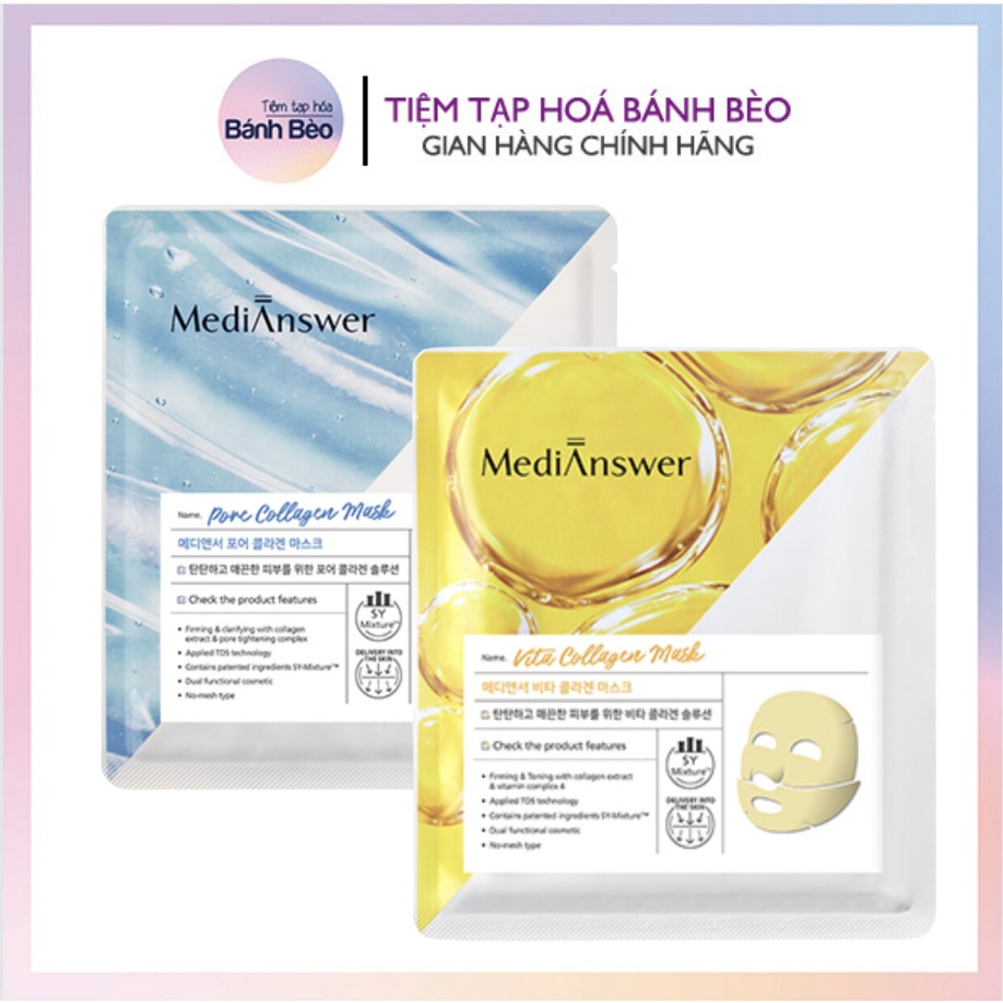 Mặt Nạ Thạch MEDIANSWER Vita Collagen Mask Pore Collagen Mask Mặt nạ ...