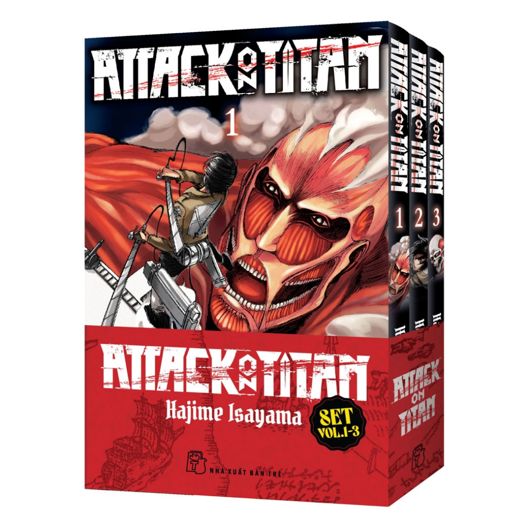 Sách - Attack On Titan Combo 1-3 (Tặng kèm card PVC và card Shikishi ...