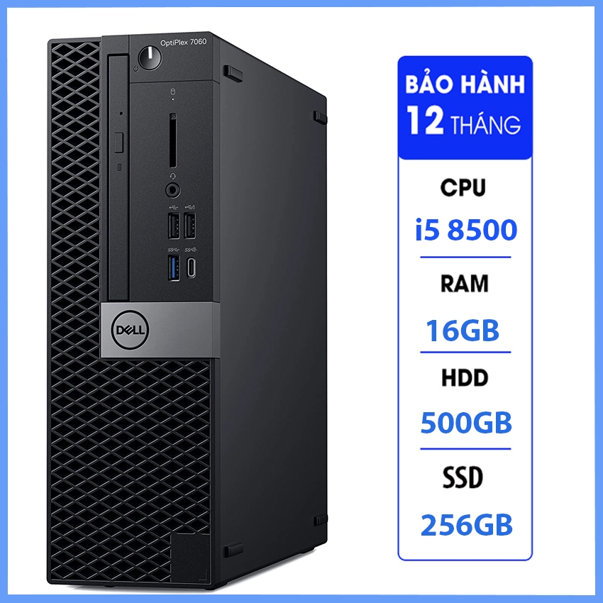 Cây máy tính để bàn Dell Core i5 8500 RAM 16GB Ổ CỨNG SSD 128GB + HDD ...