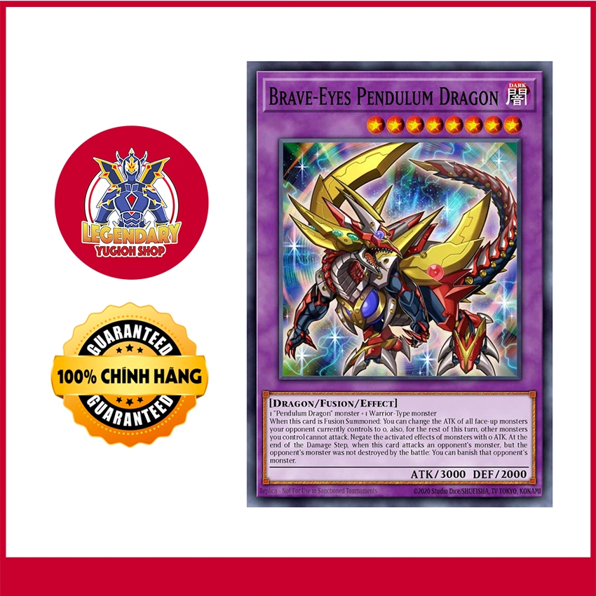 [Thẻ Bài Yugioh Chính Hãng] Brave-Eyes Pendulum Dragon | Shopee Việt Nam