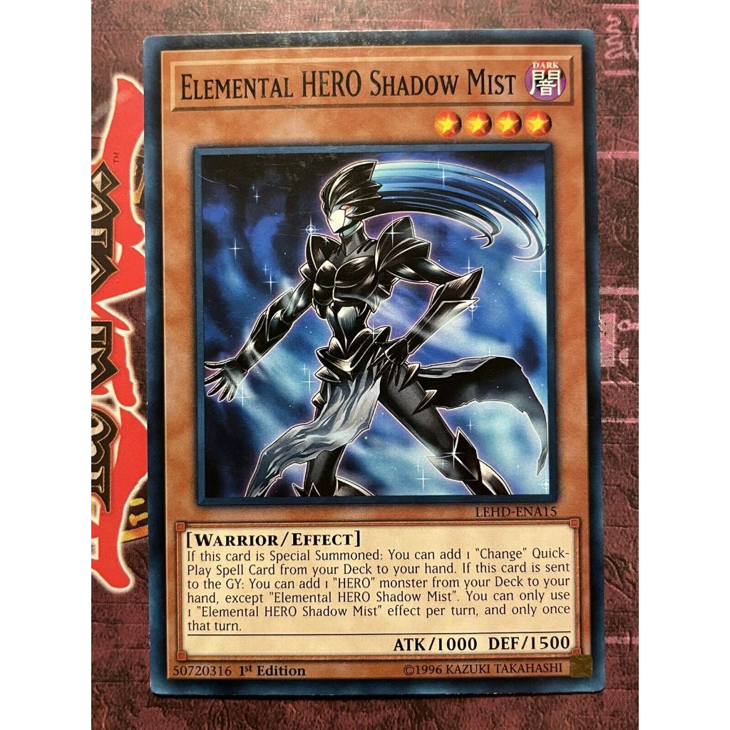 Lá bài thẻ bài Yugioh Elemental HERO Shadow Mist - Tặng bọc bài nhựa ...