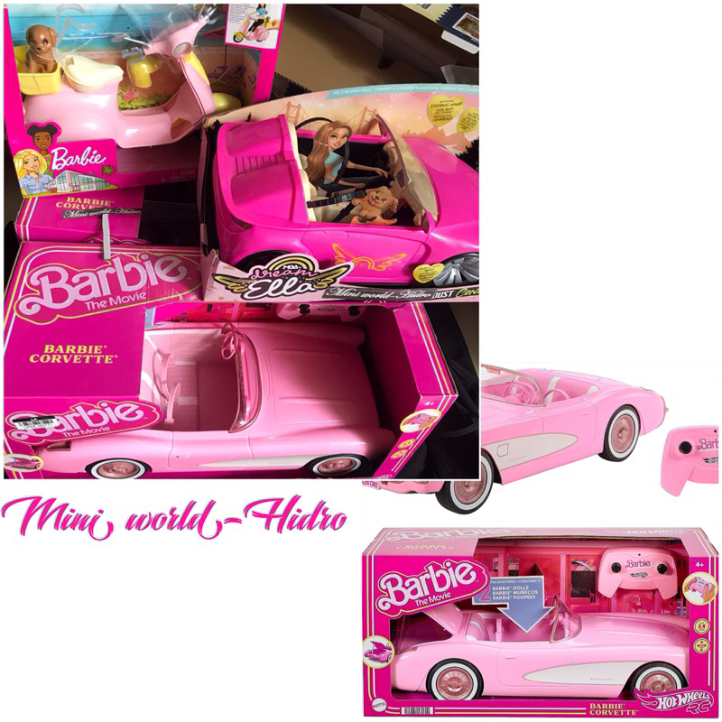 Đồ chơi xe máy vespa xe hơi ô tô ôtô cho búp bê Barbie và Ken chính ...