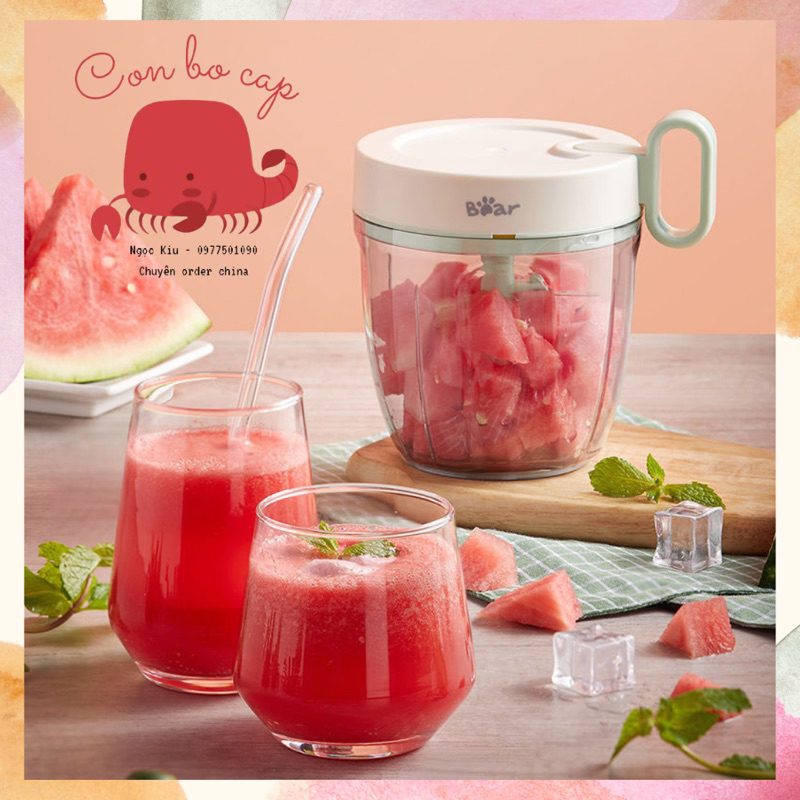 [Rẻ Vô Địch] Máy Xay Tỏi Ớt Mini Cầm Tay Bear - Xay Sinh Tố Đồ Ăn Dặm ...