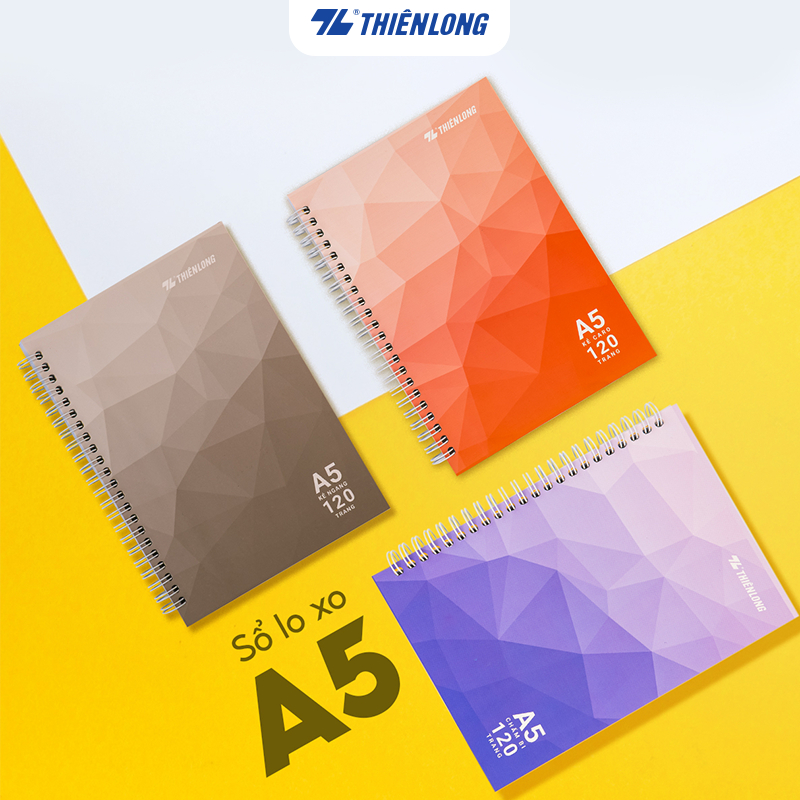 Sổ tay lò xo ghi chép, Takenote, Planner A5 120 trang Thiên Long MB-015 ...
