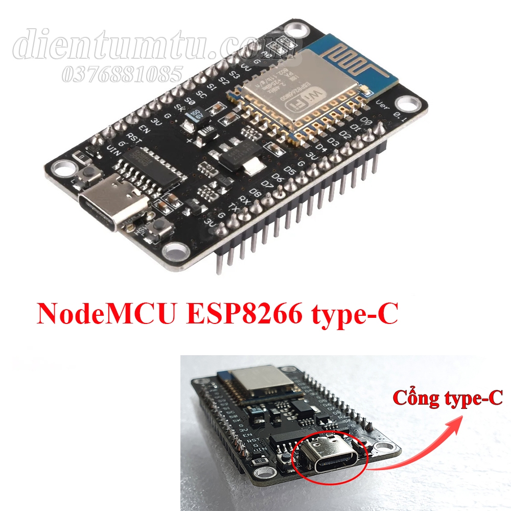 Mô-đun Phát Triển WIFI CH340 / CP2102 NodeMcu V3 V3 Lua ESP8266 ESP-12F ...