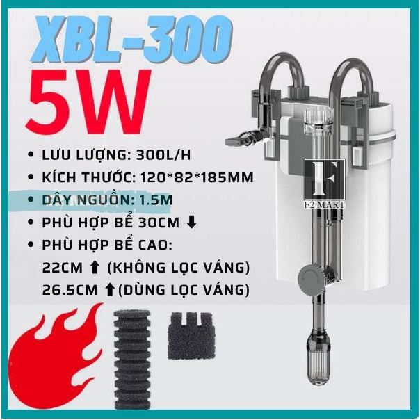 Lọc treo Xiaoli Sunsun XBL 300 (Bản mới nhất, lọc váng xoay) chính hãng ...