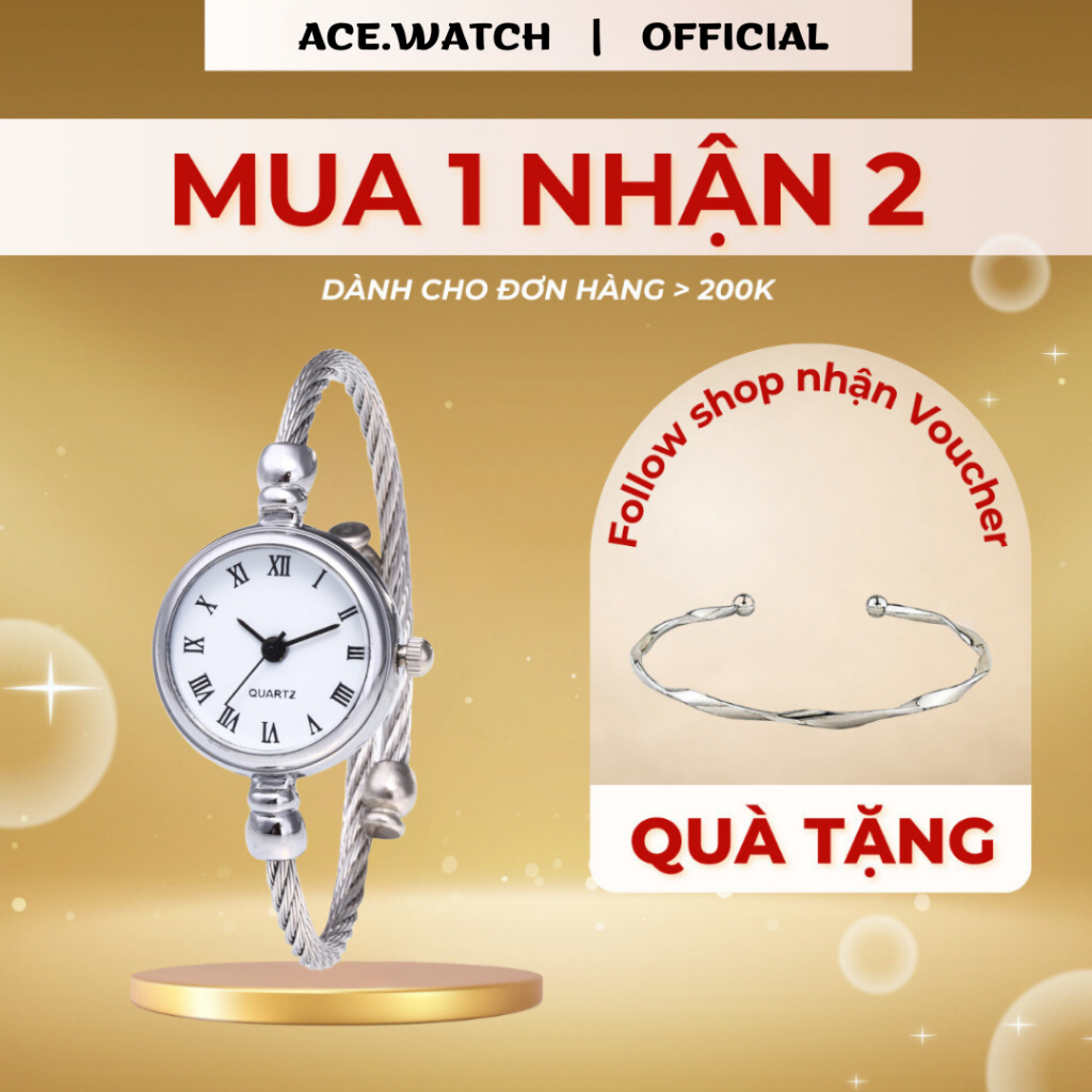 Đồng hồ vòng tay nữ KIKO Tif Watches kim loại thiết kế thanh lịch làm ...