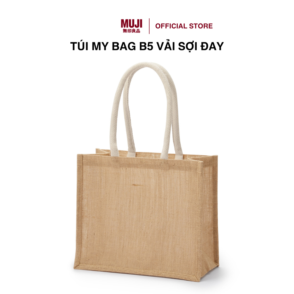 Túi My Bag B5 Vải Sợi Đay MUJI | Shopee Việt Nam