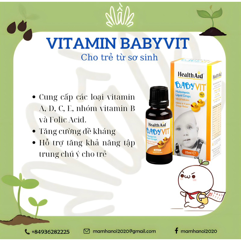 Vitamin Babyvit 25ml... ( Cho bé từ sơ sinh) | Shopee Việt Nam