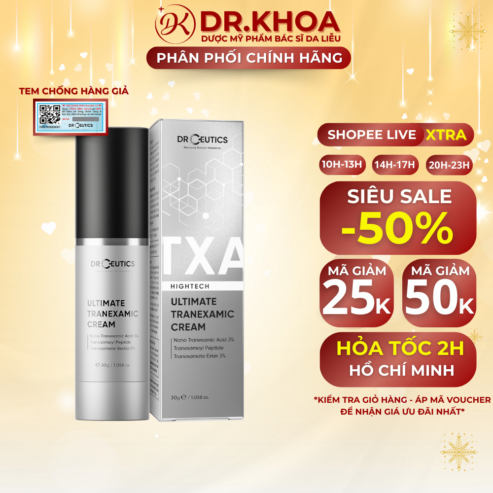 DRCEUTICS Kem Dưỡng Ultimate Tranexamic Cream Giảm Nám, Giảm Đỏ Và Làm ...