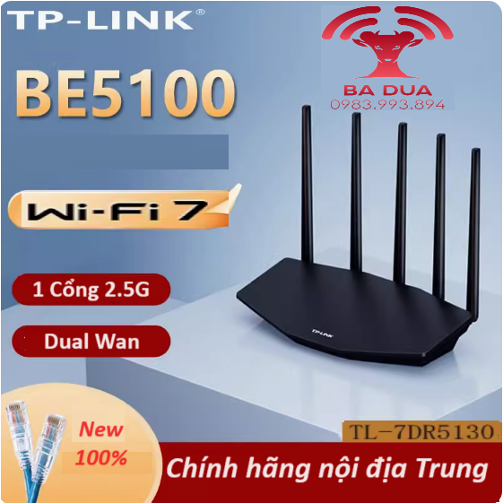 Bộ Phát Wifi Mesh Wifi 7 Dual Wan 2.5G Gigabit Tplink TP-Link 7DR5130 BE5100 | Shopee Việt Nam