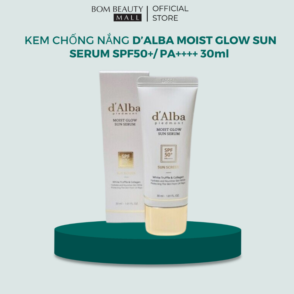 Kem chống nắng KCN d'Alba Moist Glow Sun Serum SPF 50++++30ml | Shopee ...