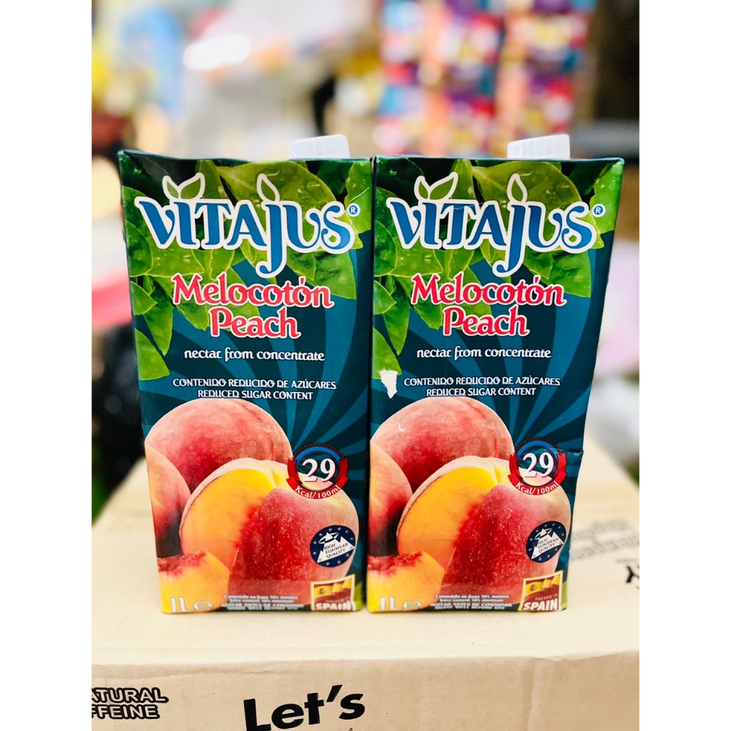 Nước Trái Cây vị đào VITAJUS | Shopee Việt Nam