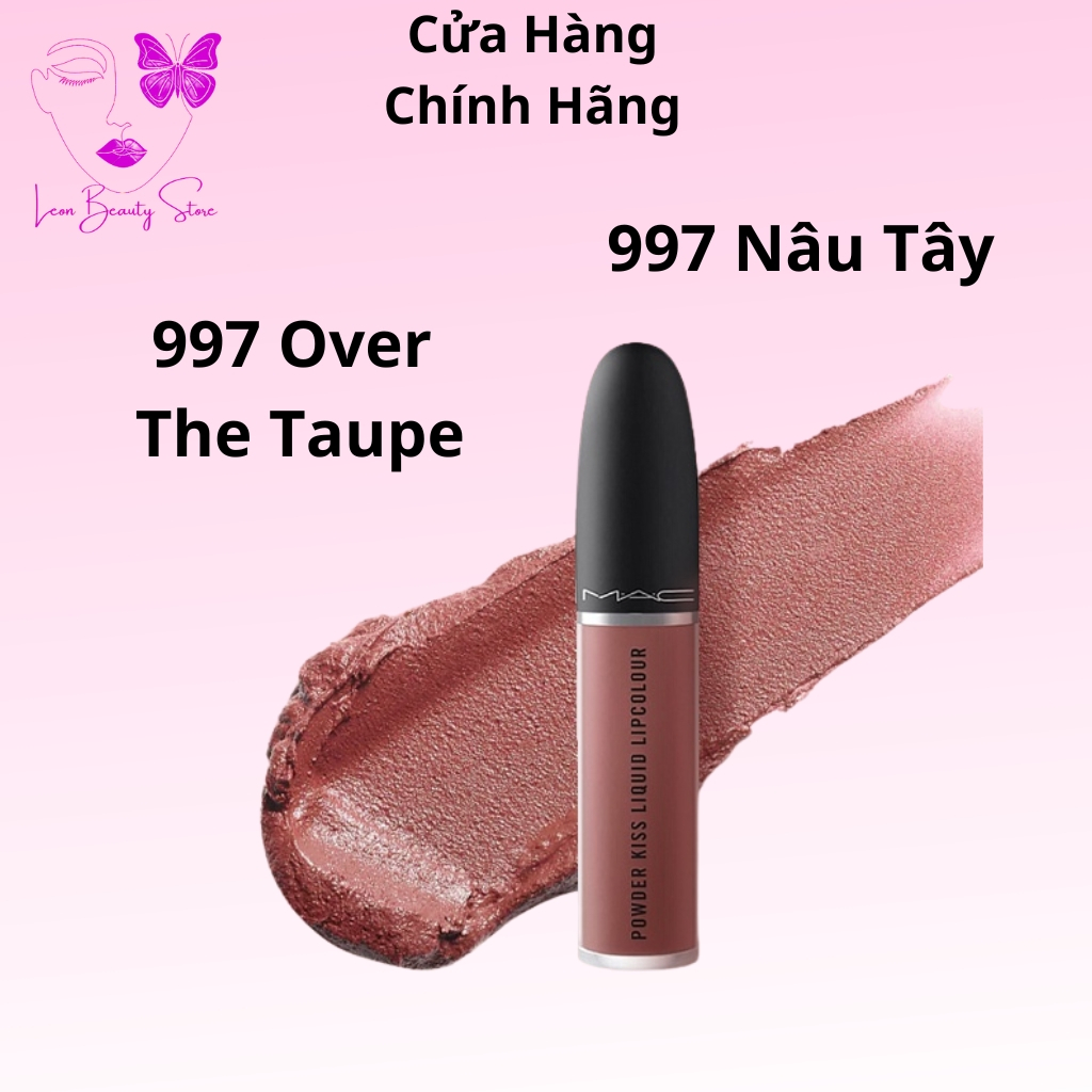 Son kem lì MAC Powder Kiss 997 Over The Taupe 5ml, son MAC chính hãng ...