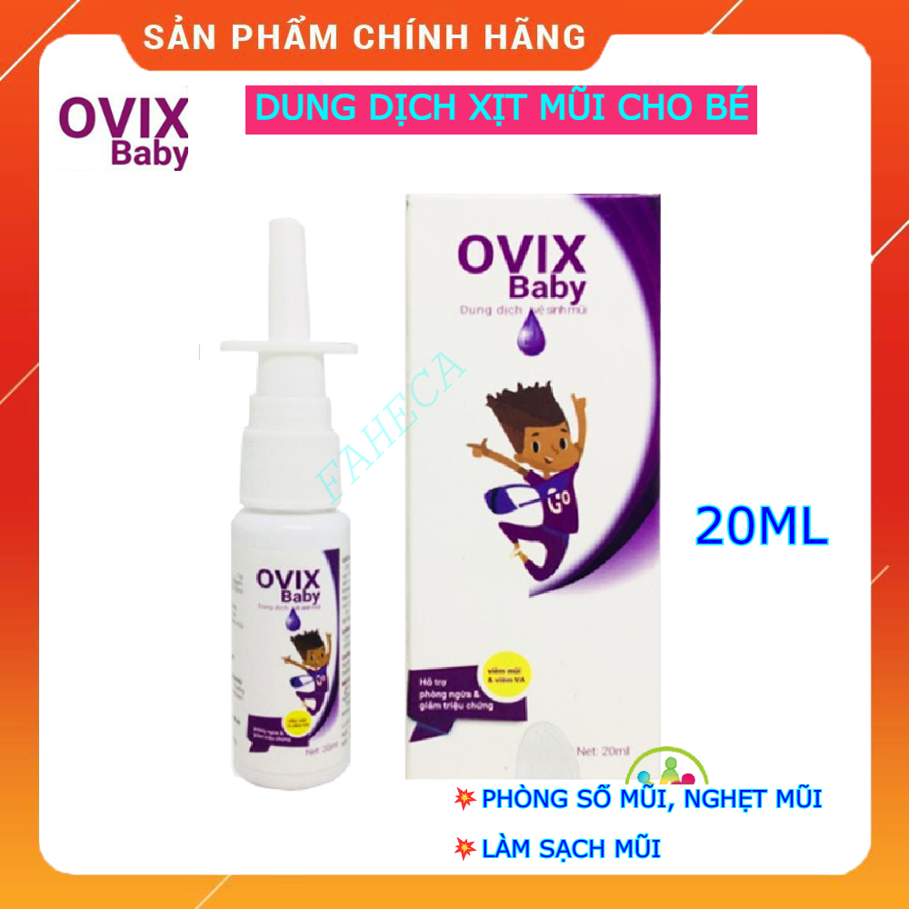 (HỏaTốc) Dung dịch xịt mũi Ovix Baby 20ml 10ml – Hết nghẹt mũi sổ mũi ...