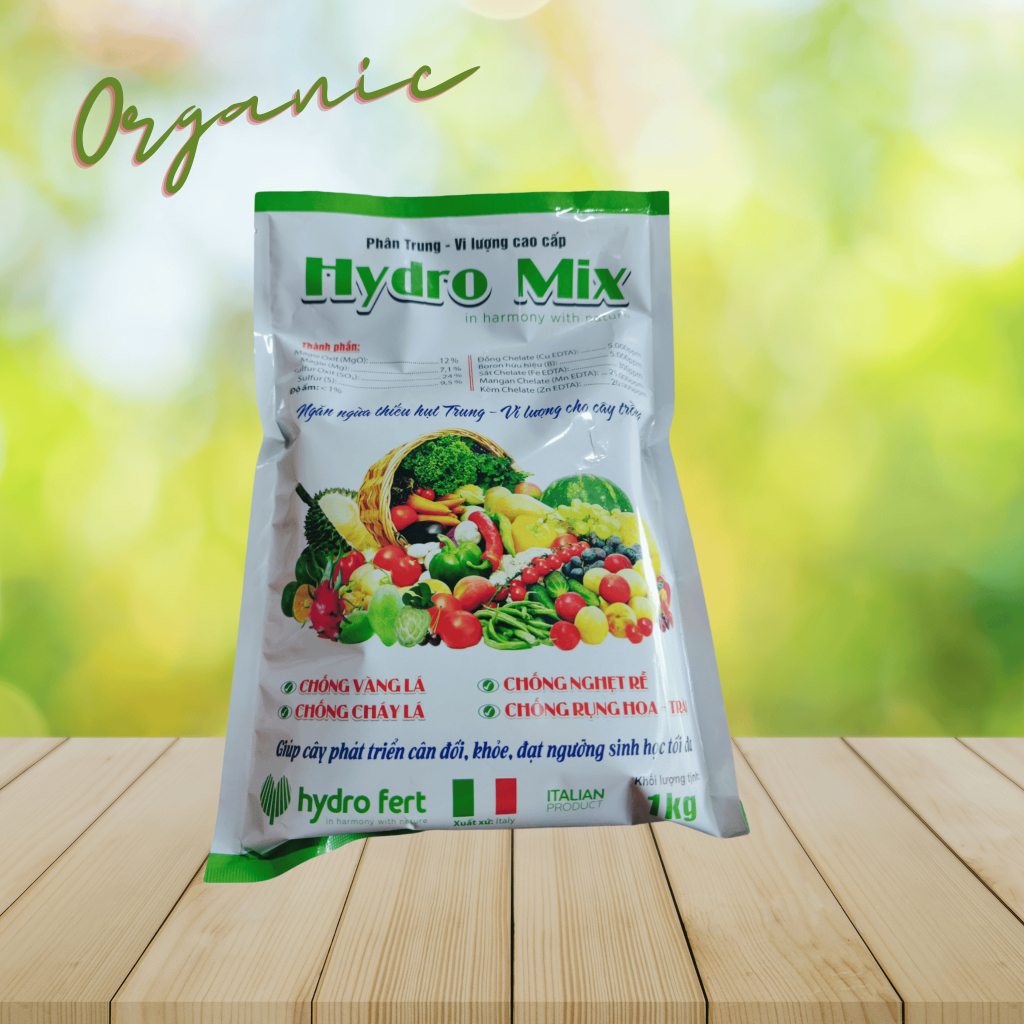 Phân Trung - Vi lượng cao cấp bón gốc Hydro Mix -bao gói tách lẻ 1KG ...