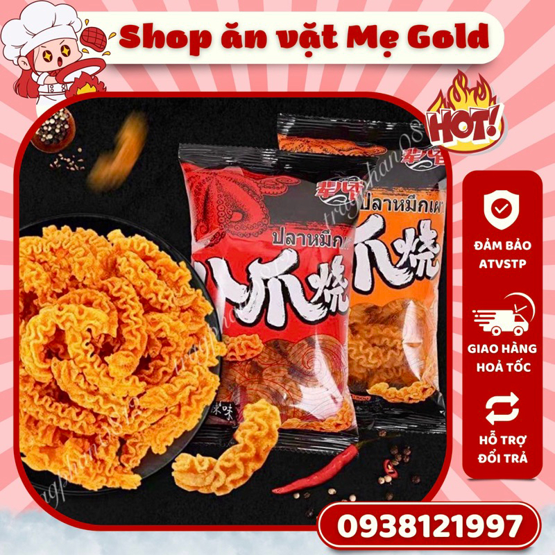Bim bim bạch tuộc, snack râu bạch tuộc nướng giòn, đồ ăn vặt nội địa TQ ...
