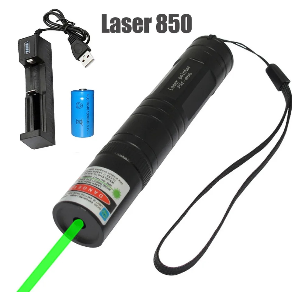 Đèn Pin Laser 850, Đèn Pin laser siêu sáng , Đèn pin laze Tia xanh lá ...