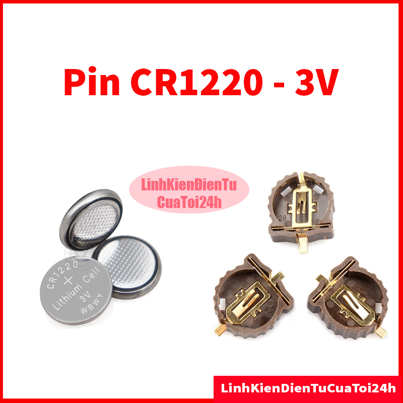 Pin CR1220, Pin 3V, Đế Pin CR1220 | Shopee Việt Nam
