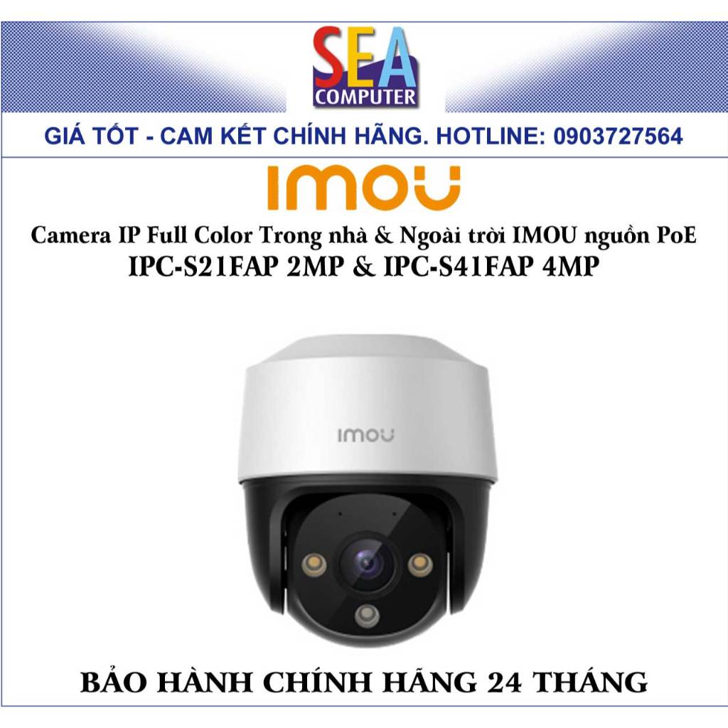 Camera IP Full Color Trong nhà & Ngoài trời IMOU nguồn PoE - IPC-S21FAP ...