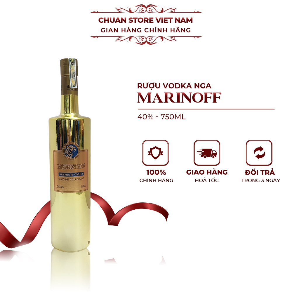 Rượu Vodka Nga con hổ Marinoff 40% chai 750ml nhập khẩu chính hãng ...