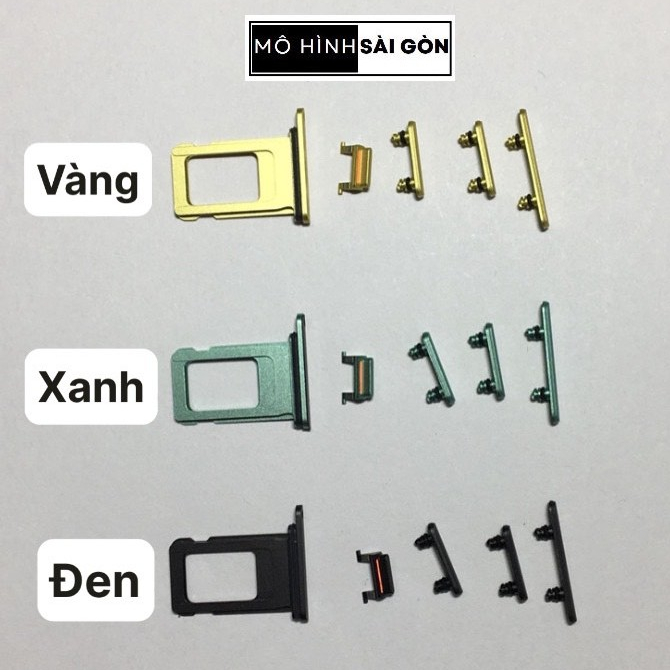 Bộ nút phím khe sim của vỏ ĐT11 ( màu đen, trắng, xanh, đỏ, tím, vàng ...