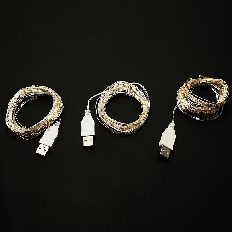 Dây đèn led trang trí fairylight đom đóm cắm USB dài 1m-2m-3m-5m-10m-20m-30m | Shopee Việt Nam