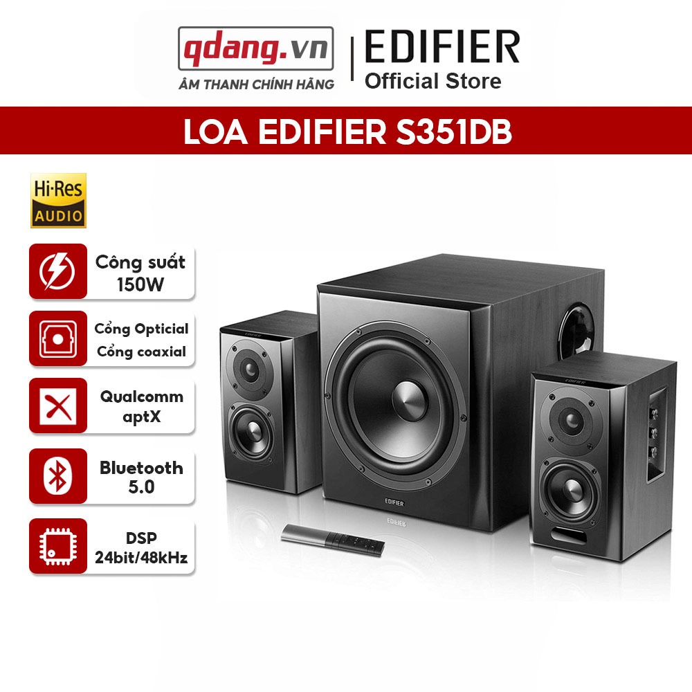 Loa Edifier S351DB - Hệ thống âm thanh 2.1 siêu bass - Bluetooth 5.0 ...