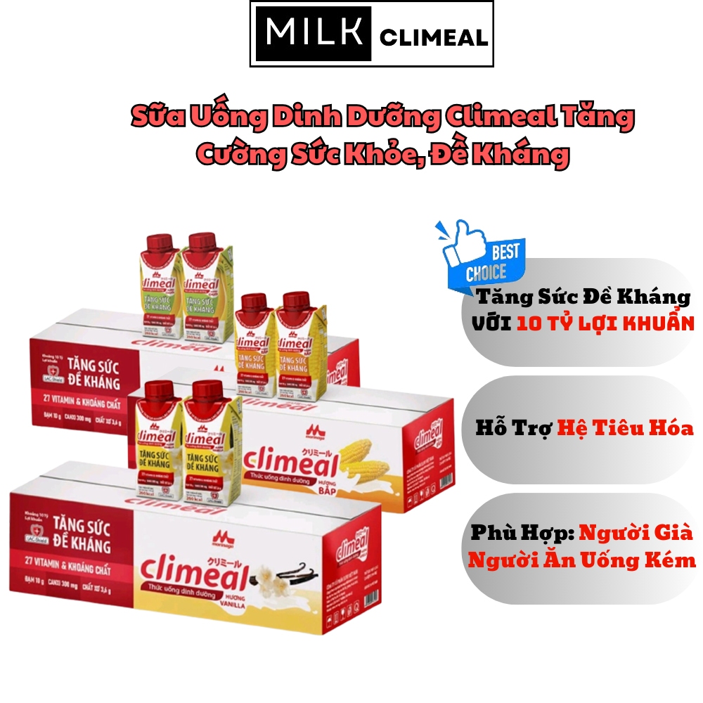 Sữa Climeal Thức Uống Dinh Dưỡng Bổ Sung Dưỡng Chất - Thùng 24 hộp ...