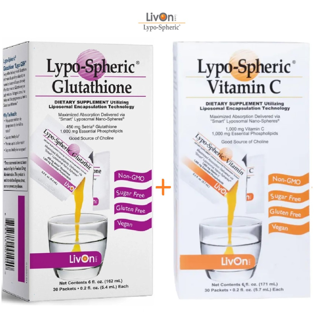 Combo Glutathione Vitamin C Lypo-Spheric LivOn 30 gói | Shopee Việt Nam