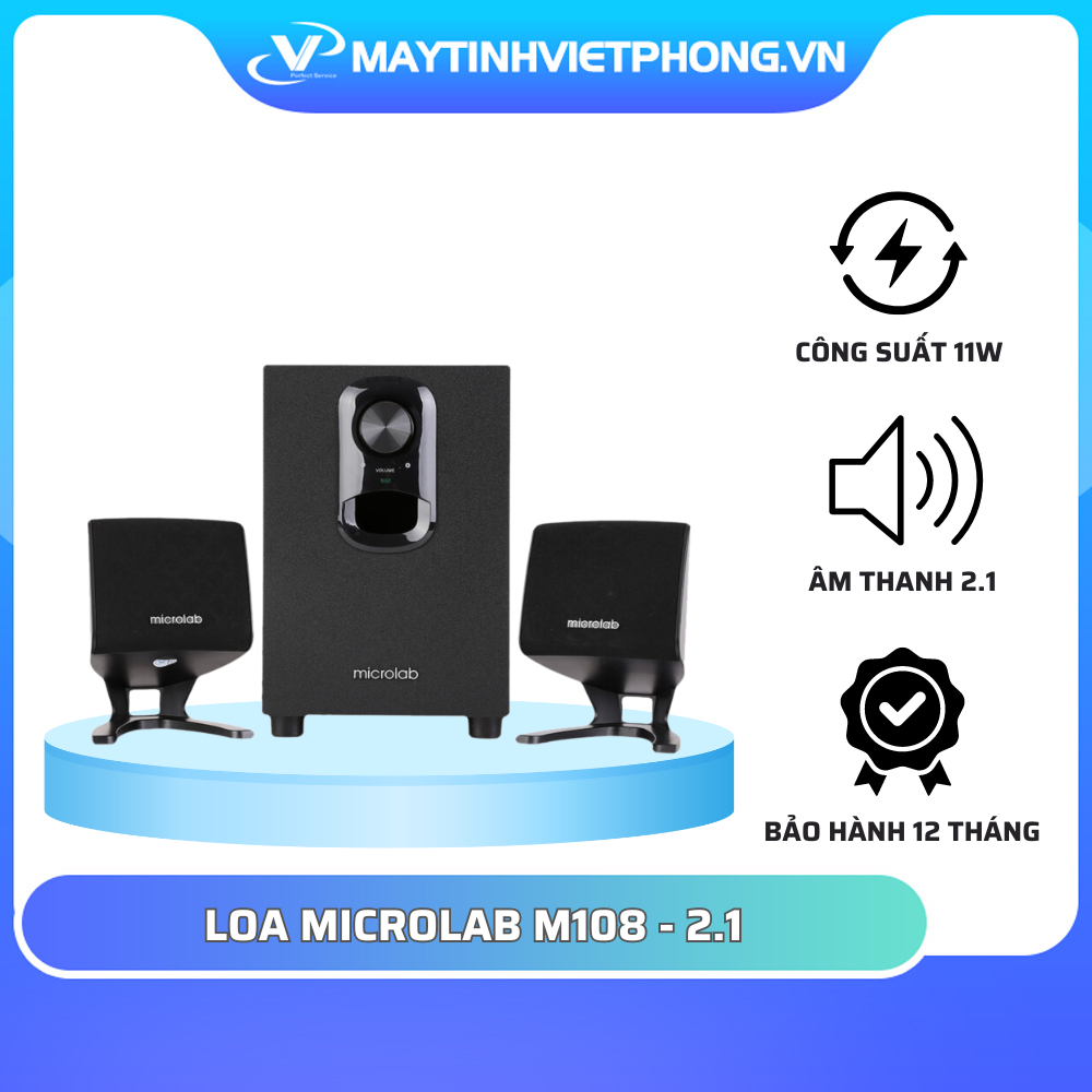 [FULL VAT] Loa Máy Tính Microlab M108 - 2.1 [ HÀNG FULL VAT ] | Shopee Việt Nam