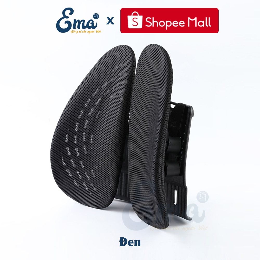 Gối Tựa Lưng Massage Cao Su Non Ema Ôm Trọn Lưng Giúp Thư Giãn Dành Cho Dân Văn Phòng