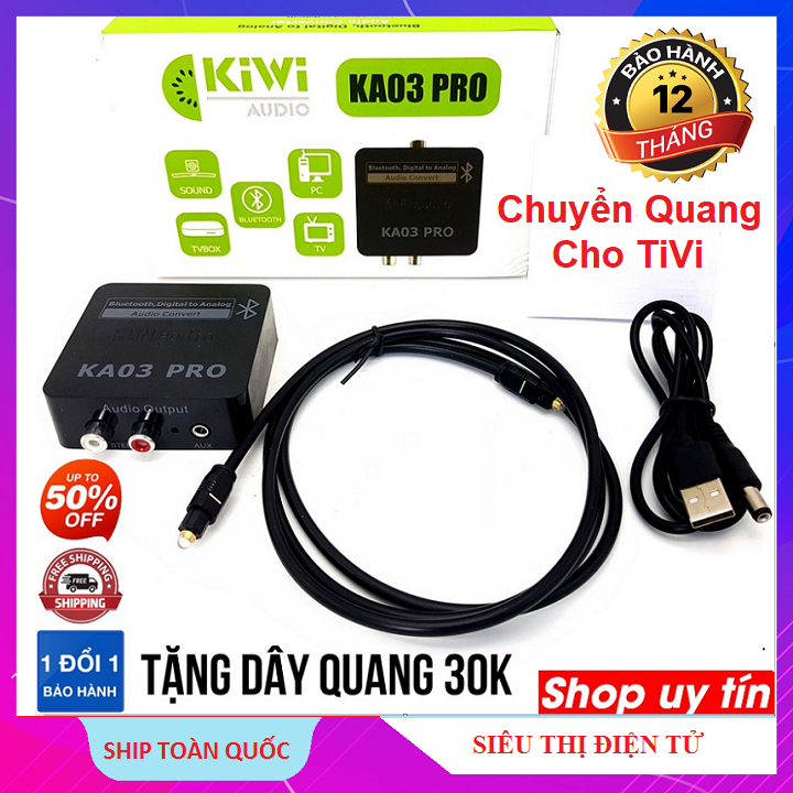 Bộ Quang Chuyển Đổi Âm Thanh, DIGITAL Sang ANALOG, Từ Tivi Sang Amply ...