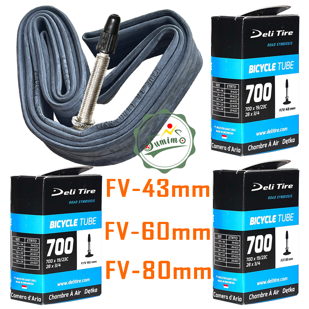 Ruột Xe Đạp Hiệu DELI TIRE 700x19/23 Van Pháp/Mỹ 48/60/80mm | Shopee Việt Nam