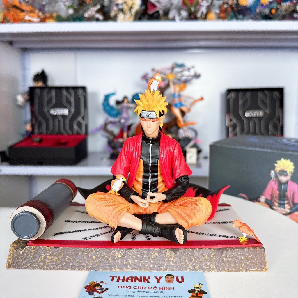 Mô hình Naruto hiền nhân thuật ngồi thiền 15cm Ongchumohinh MH635 Toy ...