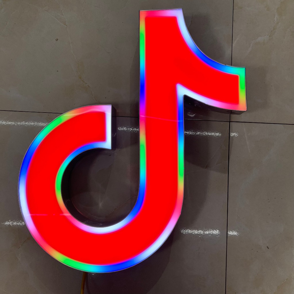 Logo Tiktok led hiệu ứng viền | Shopee Việt Nam
