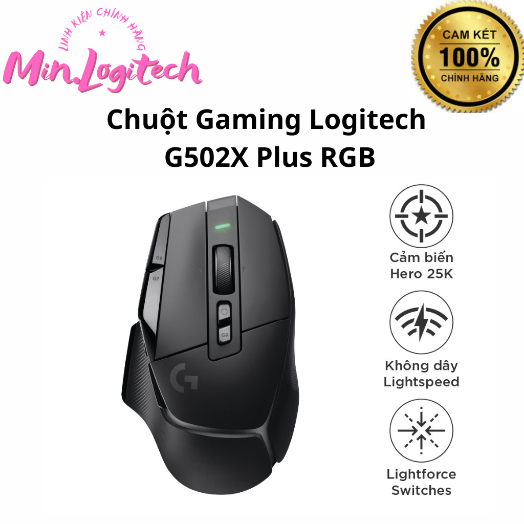 Chuột game không dây Logitech G502 X PLUS LIGHTSPEED – LIGHTFORCE ...