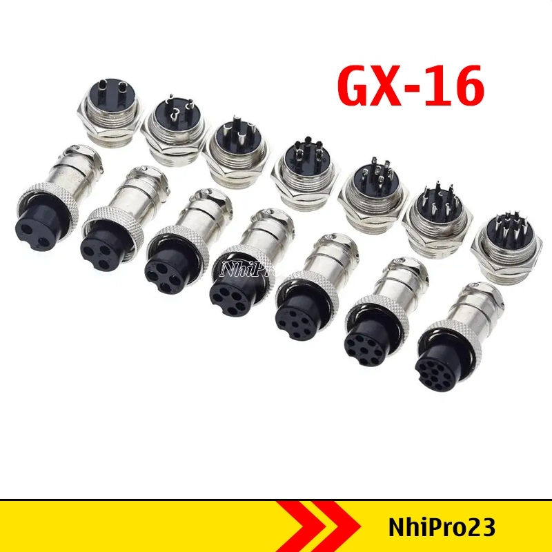Bộ Jack Nối GX16 16mm jack cắm vỏ sắt cao cấp đực cái 2P - 10P (Đực+ Cái) | Shopee Việt Nam