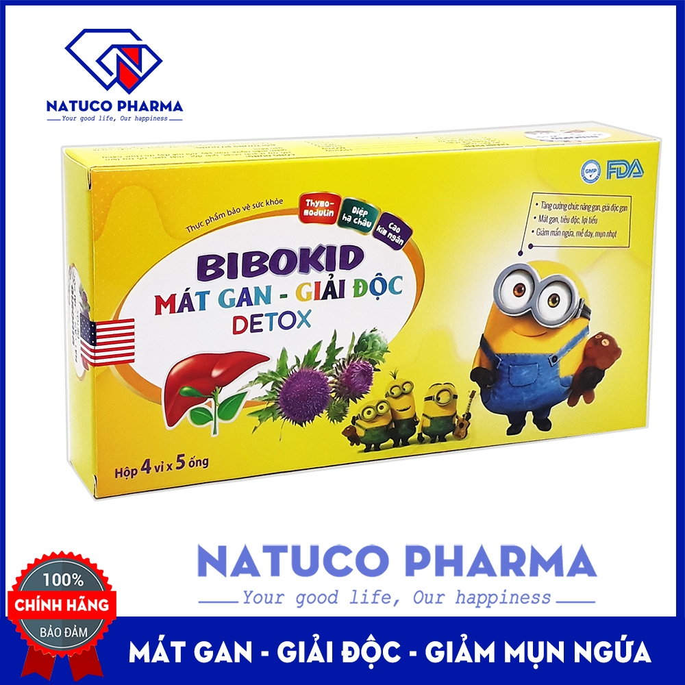 Bibo Kid Detox siro uống giải độc gan Thành phần 100% thảo dược giúp ...