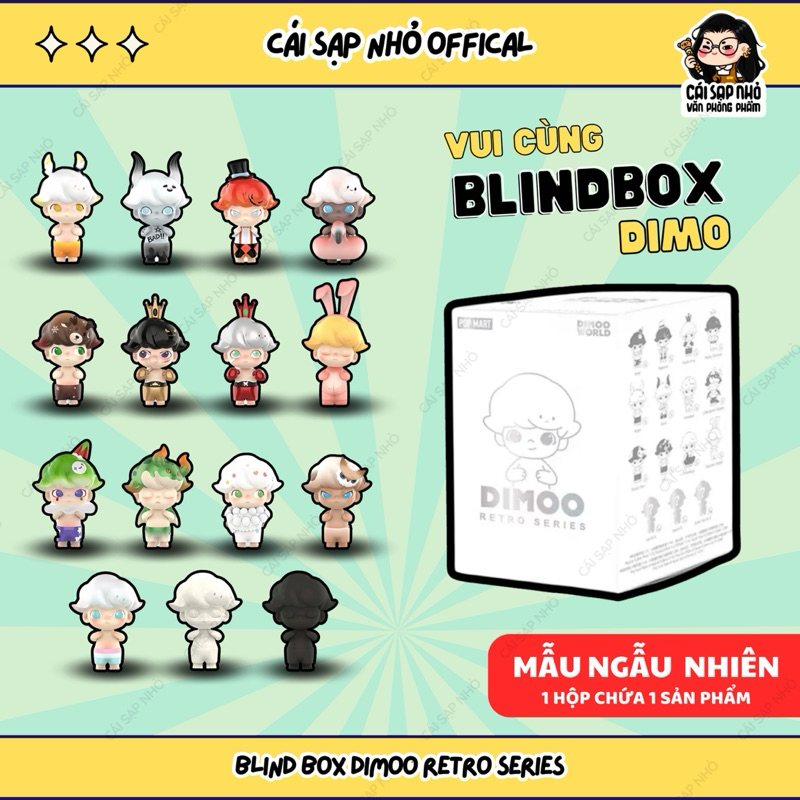 Blind Box Dimoo Retro Series Chính Hãng - 1 Hộp Đựng 1 Con Ngẫu Nhiênh ...