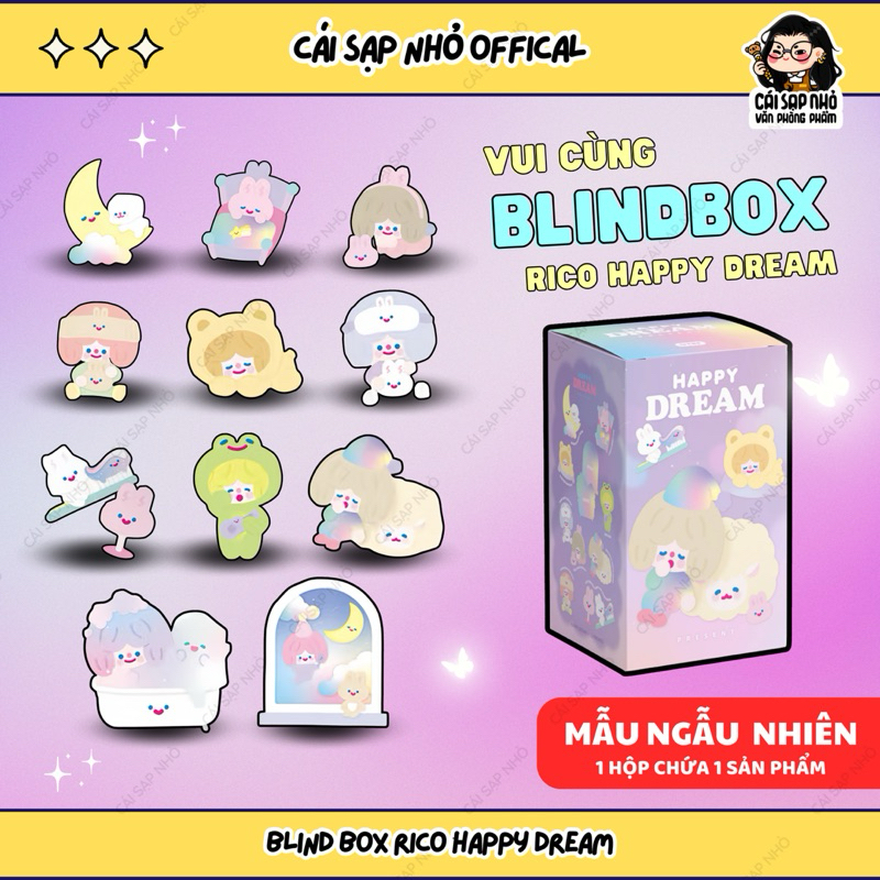 Blind Box Rico Happy Dream Chính Hãng - 1 Hộp Đựng 1 Con Ngẫu Nhiên | Shopee Việt Nam