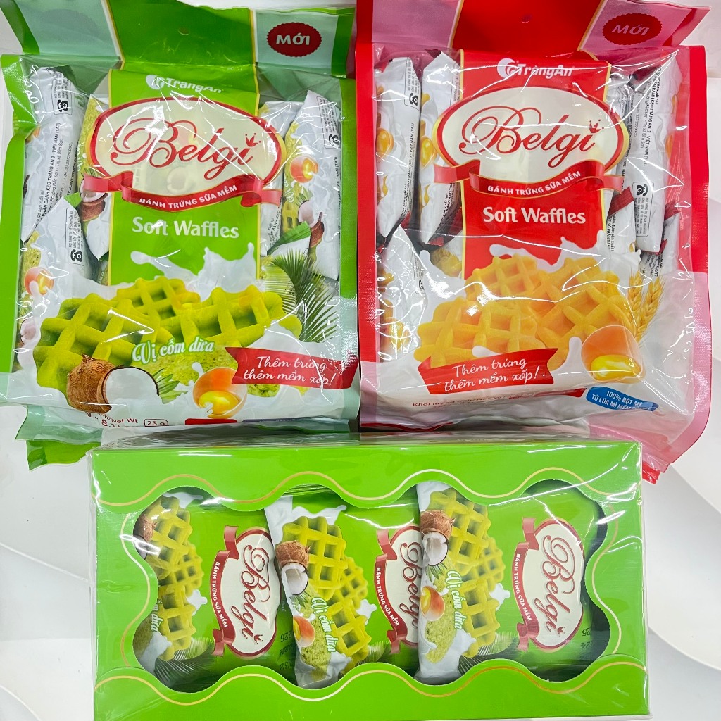 Bánh trứng sữa BELGI TRÀNG AN - bánh trứng sữa cốm dừa Belgi Tràng An ...
