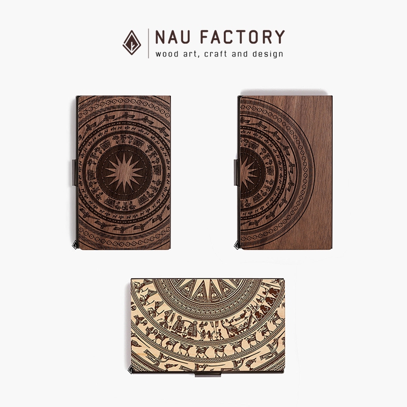 Hộp đựng Name Card, Danh Thiếp, Thẻ ATM cao cấp gỗ Maple, Walnut NAU ...