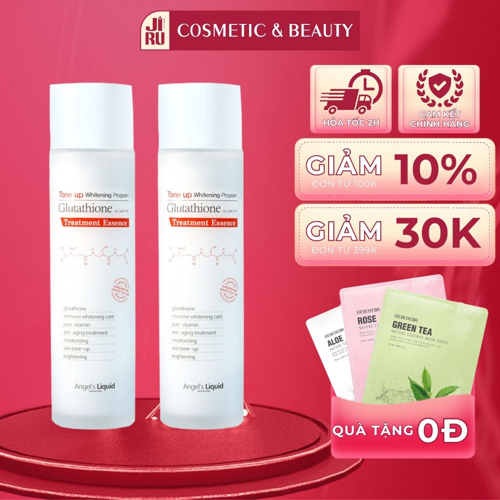 Toner Dưỡng Trắng Angel's Liquid Tone Up Whitening Program Glutathione ...