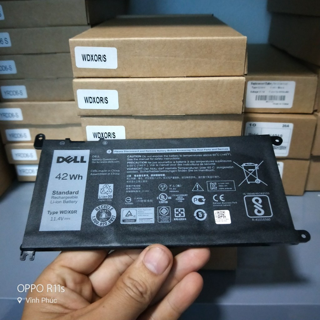 Pin WDXOR laptop Dell Inspiron 3580 3590 5367 5368 5378 5379 5468 5471 ...