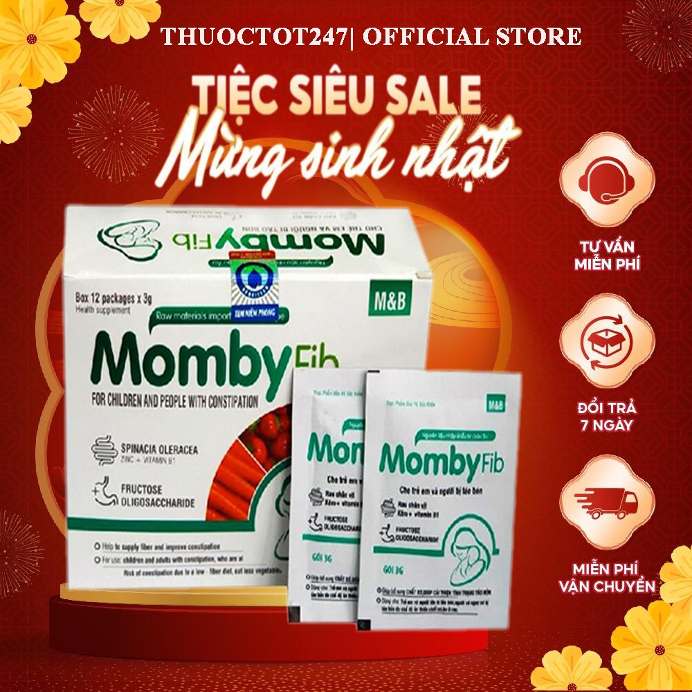 MOMBY FIB XANH - CỐM VI SINH CHO MẸ & BÉ ĐÁNH BAY TÁO BÓN (MOMBYFIB HỘP ...