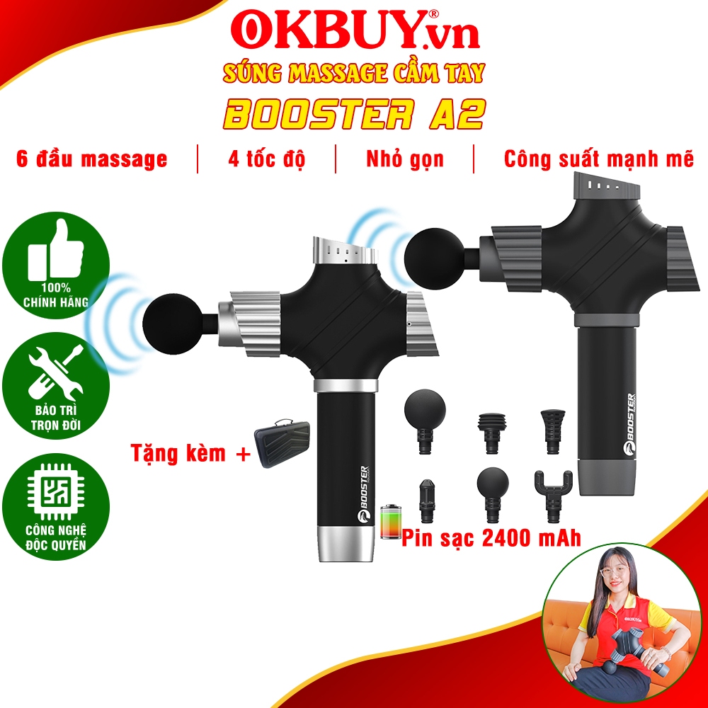 Súng massage cầm tay Booster A2 - hỗ trợ giãn cơ và giảm đau siêu nhanh | Shopee Việt Nam