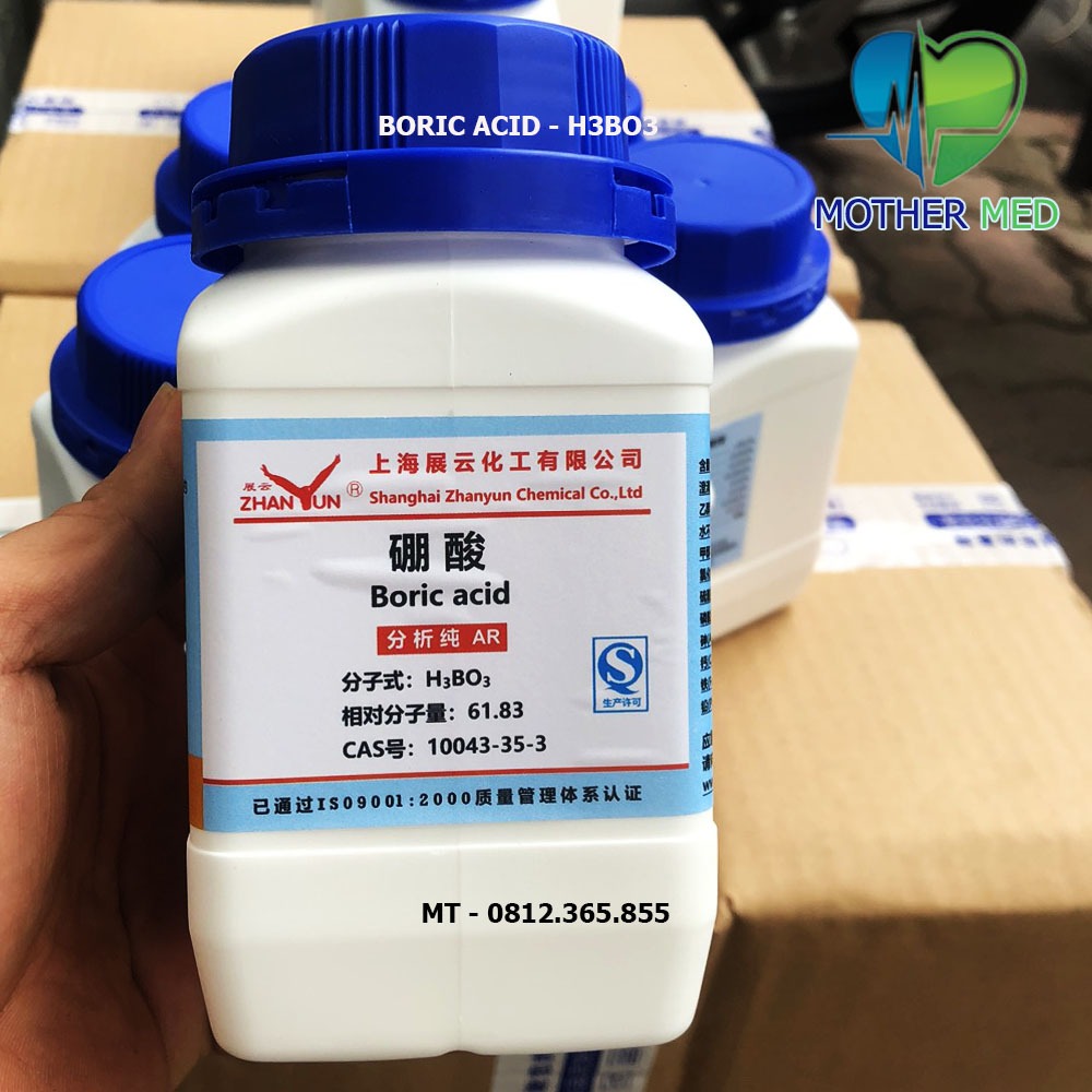 Hóa chất H3BO3 dùng trong thí nghiệm Boric ACID 500g | Shopee Việt Nam