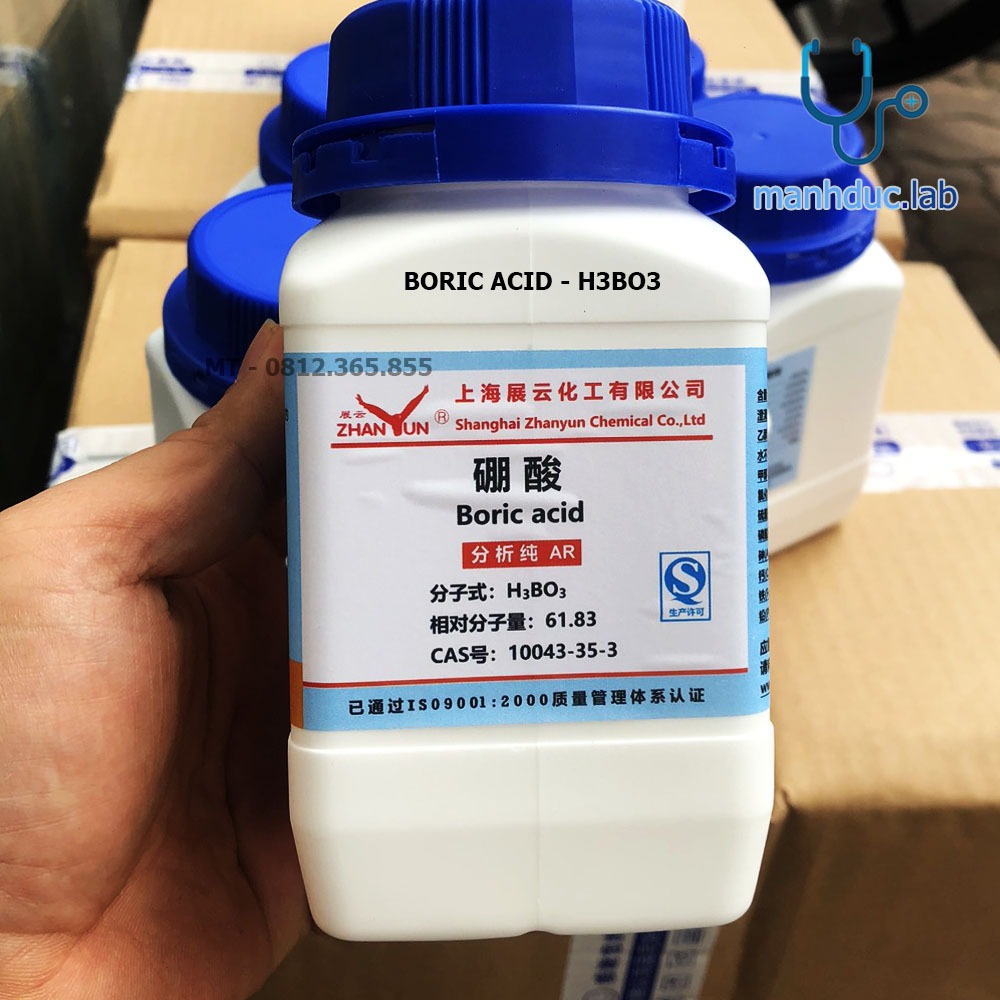 Hóa chất H3BO3 - BORIC ACID 500g dùng trong thí nghiệm | Shopee Việt Nam
