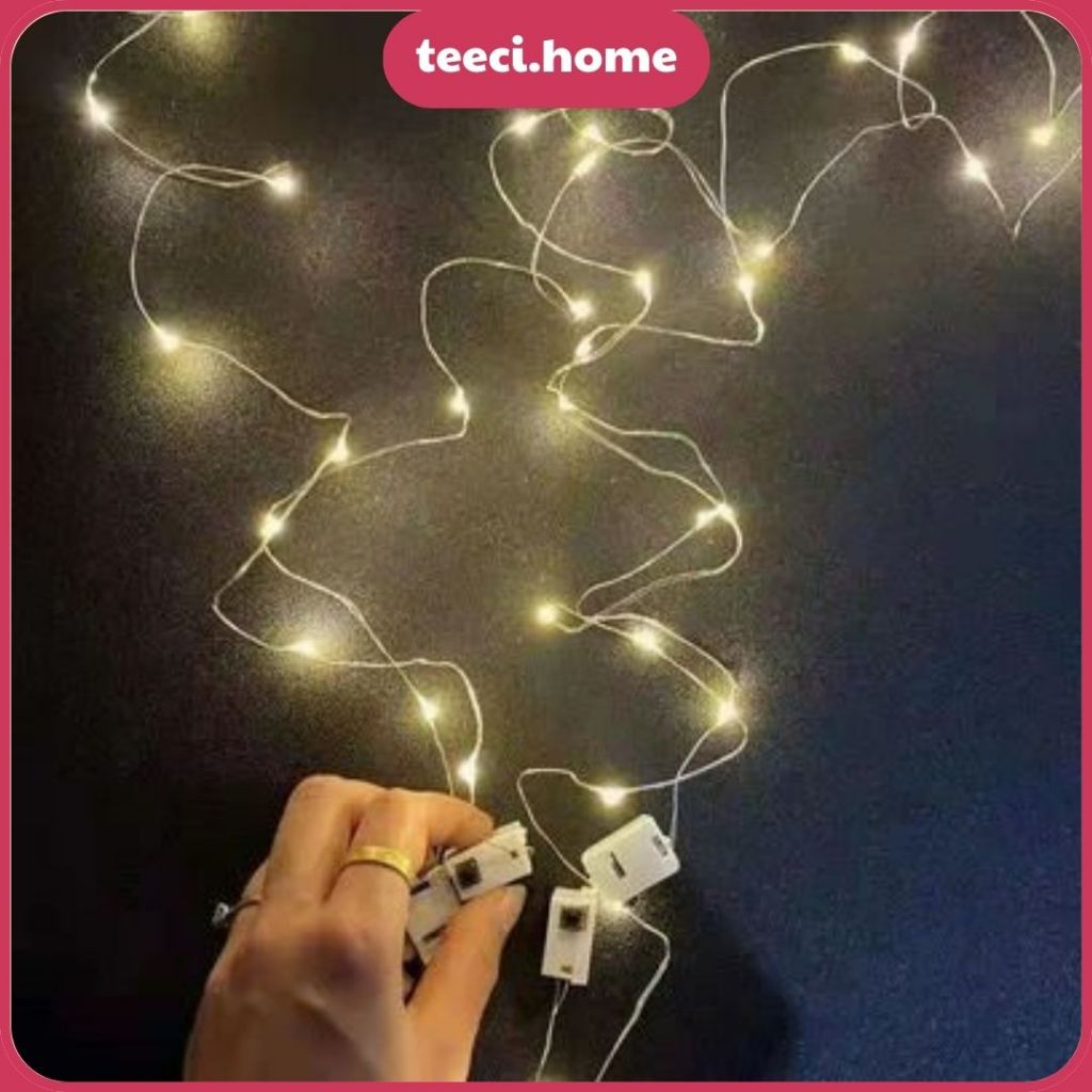 Dây Đèn Led Đom Đóm Nhấp Nháy Màu Vàng Nắng Fairylight Chạy Bằng Pin ...